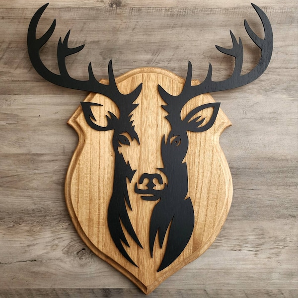 Deer Laser Cut Svg Dxf Files Wall Sticker Engraving Decal Silhouette ...