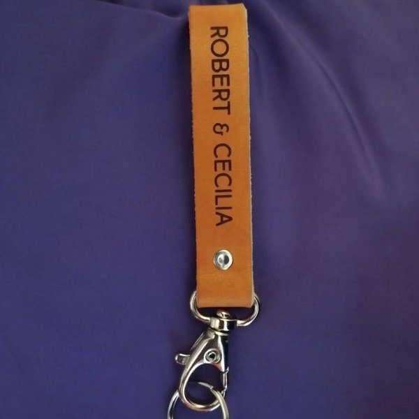 Leather Key Chain With Fern Pattern, Leather Keyholder as a Perfect ...