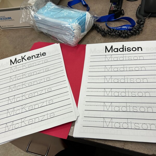 Custom Name Tracing Worksheets PDF | Personalized Name Writing Practice ...