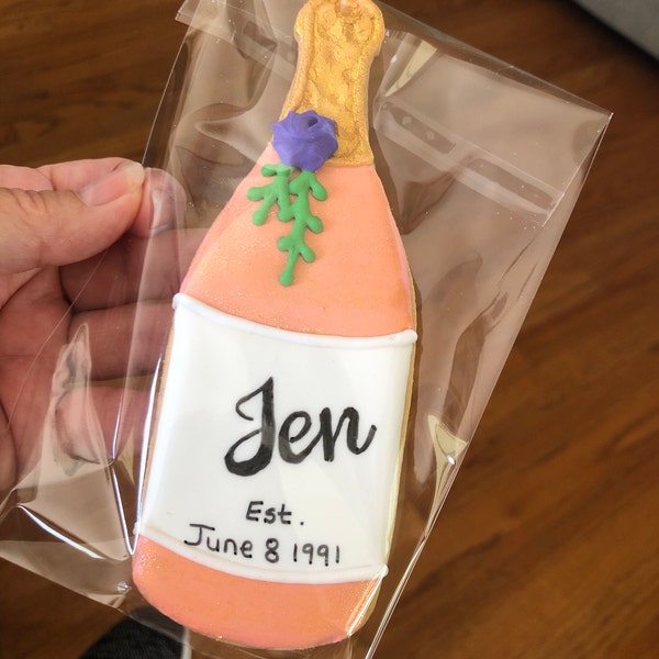 Wine or Champagne Bottle Cookie Cutter and Fondant Cutter and Clay ...