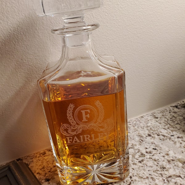 Engraved Decanter Set, Personalized Decanter Set, Custom Decanter ...