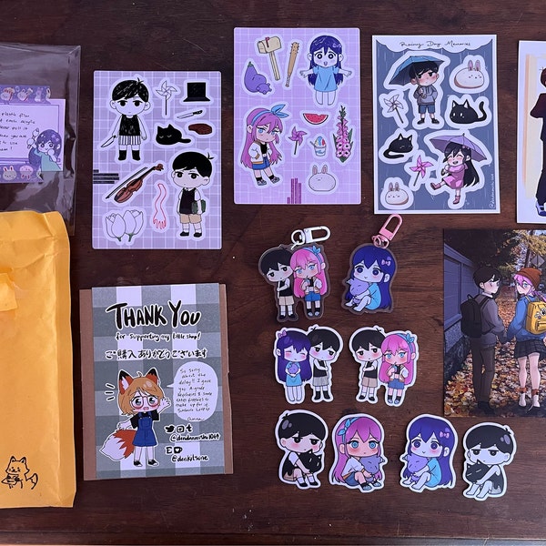 Omori Character Vinyl Sticker Sheets - Etsy