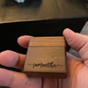 Flip Wood Ring Box Engraved Secret Single Ring Engagement Ring Box ...