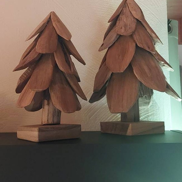 Tannenbaum Holz Christbaum Baum Dekobaum Tischdeko Massiv ...