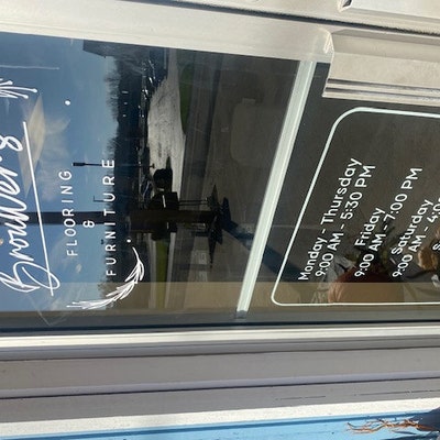 Custom Storefront Window Sticker Business Hours Vinyl Decal for Store ...