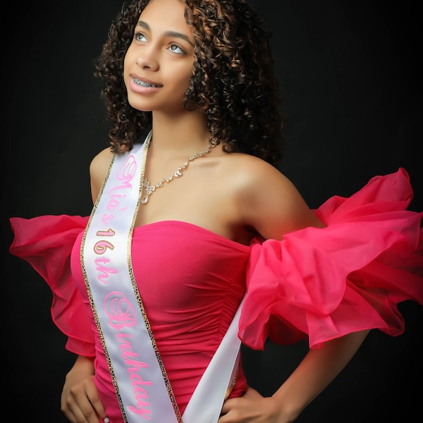 Pageant Sash, Design You Own, Personalized Sash, Custom Sash, Trim ...