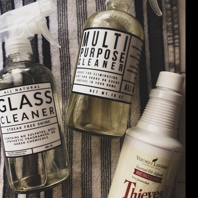 Glass Cleaner Label - Etsy