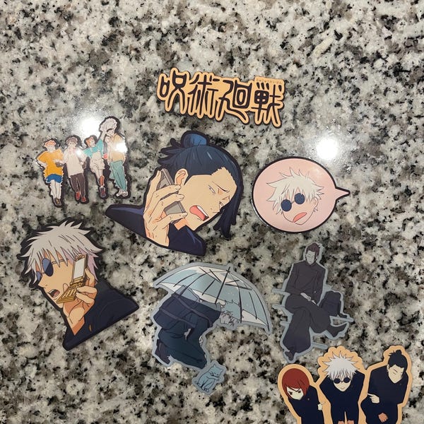 JJK Stickers - Miwa and Mechamaru Stickers - Relationship Stickers ...