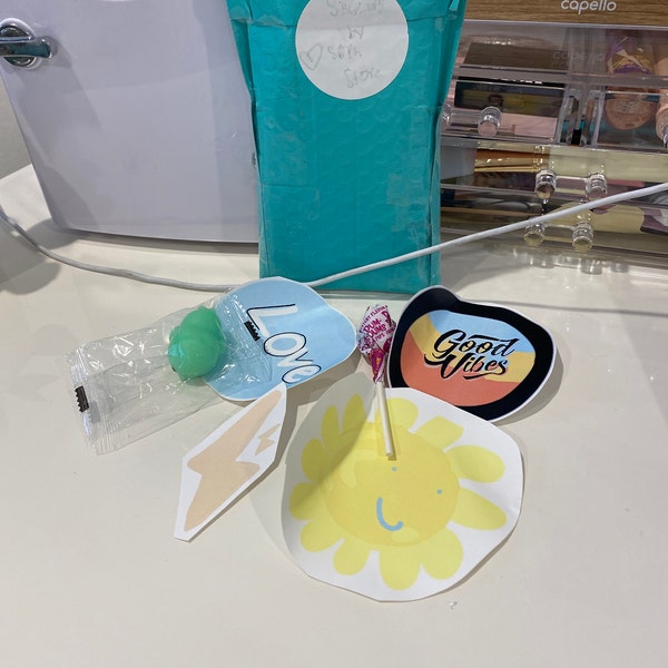 Smiley Face Waterproof Sticker - Etsy