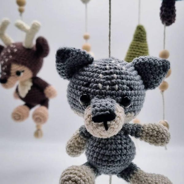 PATTERN: Wilson the Wolf Pup - Crochet Wolf Pattern - Amigurumi Wolf ...