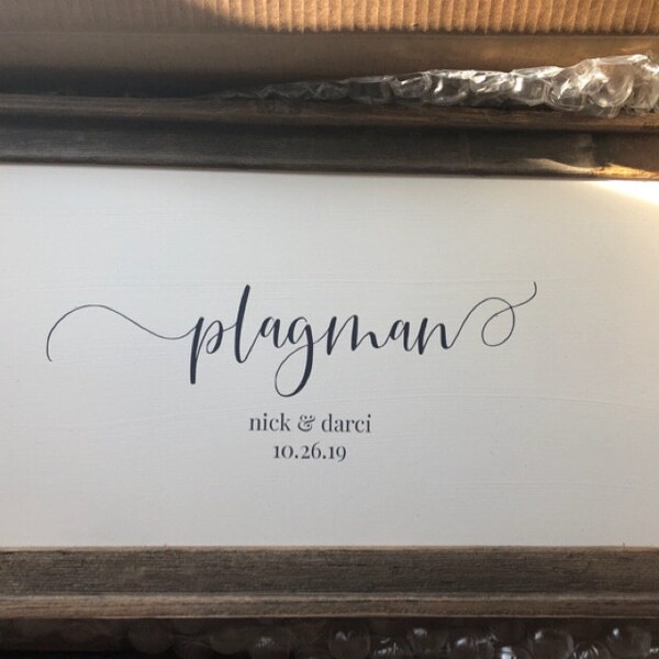 Rustic Wedding Guest Book Alternative Wood Wedding Sign Custom Wedding ...