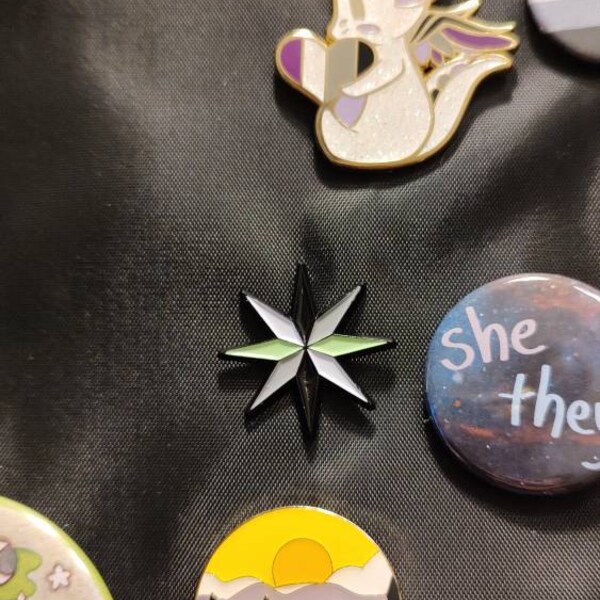 Aroace Starburst Pin - Etsy