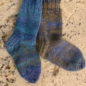 Easy Basic Worsted Weight Sock Knitting Pattern the Thicksgiving Socks ...