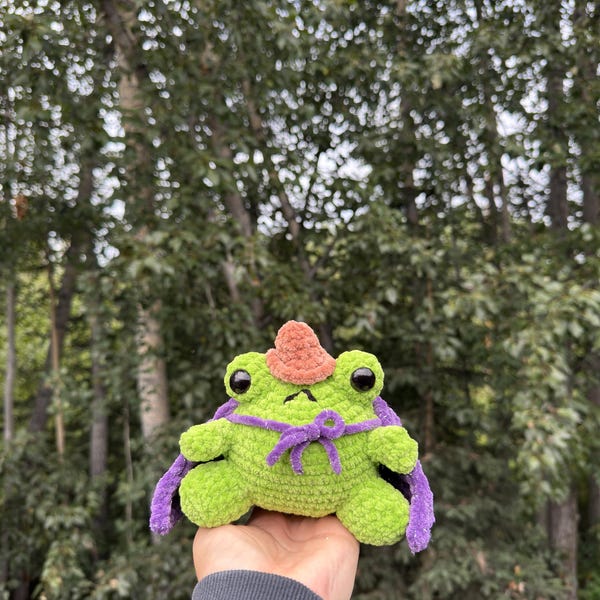 Crochet Frog Mage Pattern Updated Version. Froggy Mage. Amigurumi Frog ...