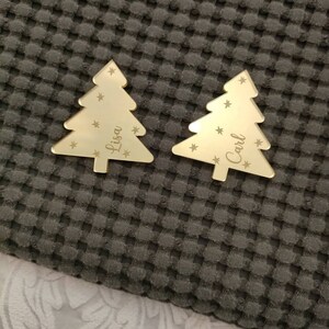Christmas Tree Party Place Names, Personalised Christmas Dinner Table ...