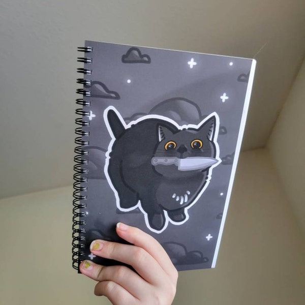 Cute Galaxy Notebook, Cartoon Cute Night Time Notebook, Planner ...