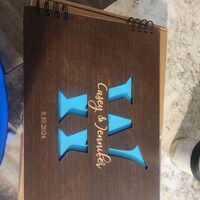 Personalized Guest Book Wedding Monogram Guestbook Alternative Wedding ...
