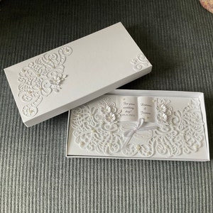 Handmade Wedding Envelope, Wedding Envelope for Money With Flowers ...