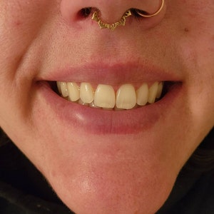 Minimalist Septum Ring, 6mm Snug Fit Septum Hoop, Gold Septum Hoop ...