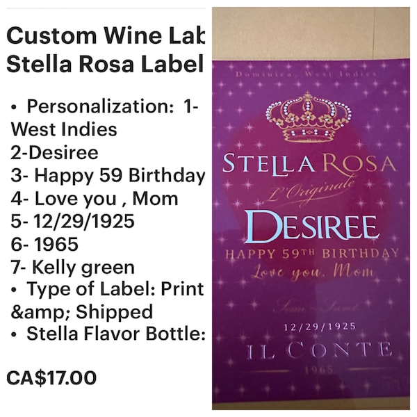 Mini Tito's Vodka Labels/50ml Tito Label/birthday Bottle Label/ Mini ...