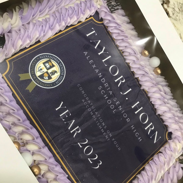 Graduation Cake Topper Edible Image | Diploma Cookies Edible Image ...