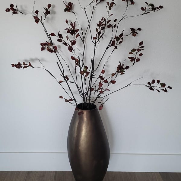 Faux Autumn Burgandy Branches/leaves, Artificial Branch, Foliage, Twigs ...
