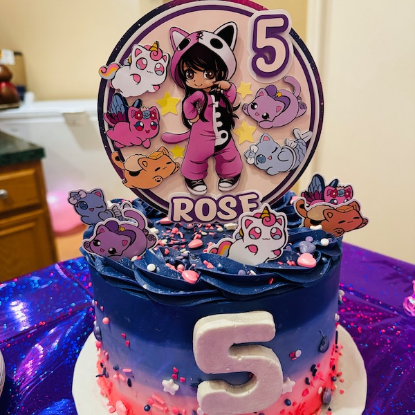 Aphmau Meemeow Inspired Caketopper, Personalized. - Etsy