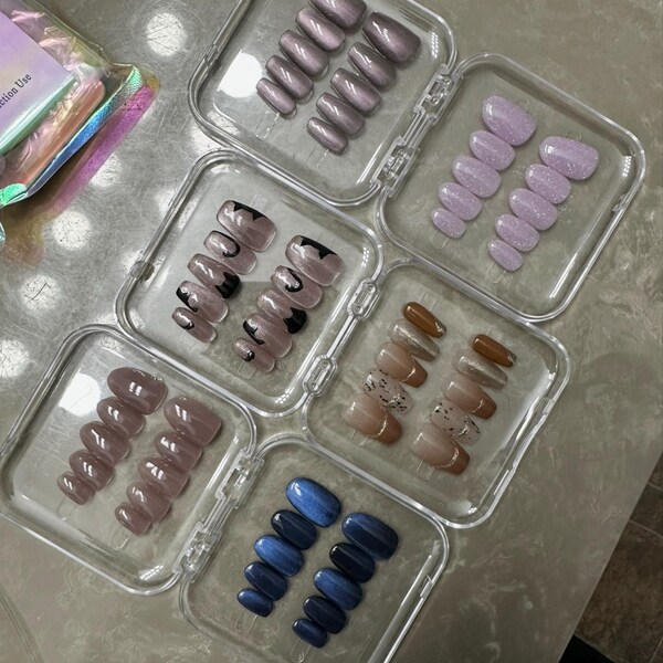 Custom Design No.84 Press on Nails Ins Nails Pretty Nails Premium Nails ...