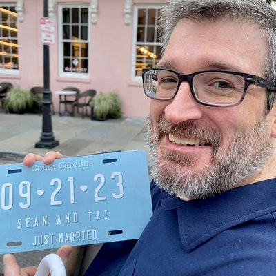 Wedding License Plate Just Married Mr and Mrs Wedding Car License Plate ...