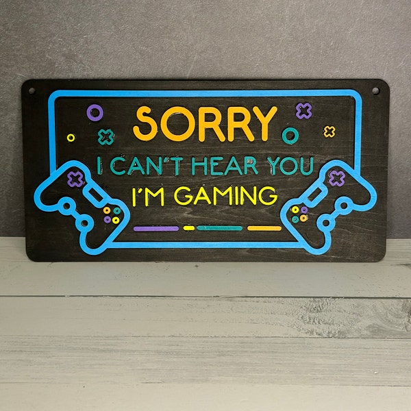 Gaming Door Sign | Gaming Console SVG Digital Laser Engraved Cut File ...
