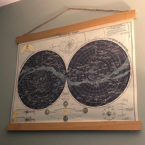 Celestial Art | Celestial Decor | Celestial Gift | Constellation Map ...