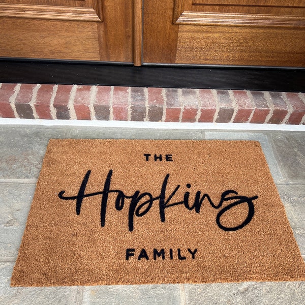 Last Name Doormat,personalized Doormat, Custom Doormat, Last Name ...
