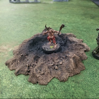 Blast Craters single Crater A Wargame Terrain Miniature Wargaming ...
