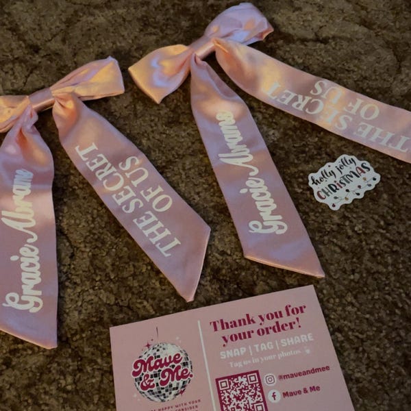 Olivia Rodrigo Olivia Rodrigo Hair Bow XL Hair Bow Concert Hair Bows ...