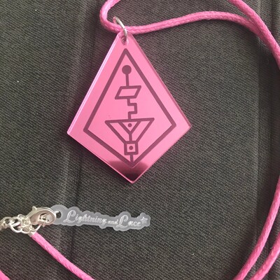 First Ones luvd Emblem Laser Cut Acrylic Necklace Inspired by Entrapda ...