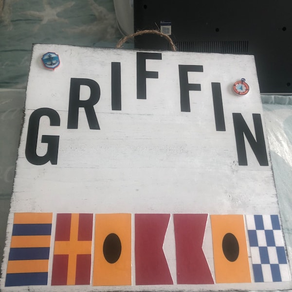 Nautical Alphabet Flags Printable Banner - Digital Maritime Pennant ...