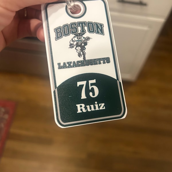 Custom Sports Team Bag Tag, Bag Tags for Football, Hockey, Baseball ...