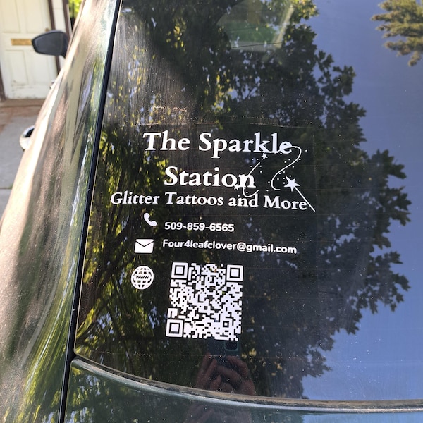 Business Logo Qr Code Decal, Design Your Own Decal, Design Your Own ...