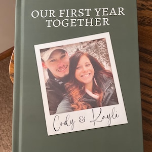 Our First Year Together Personalized Couple Notebook Custom Photo ...