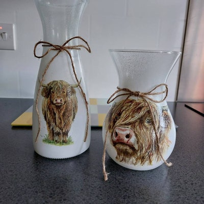 Highland Cow Jars - Etsy