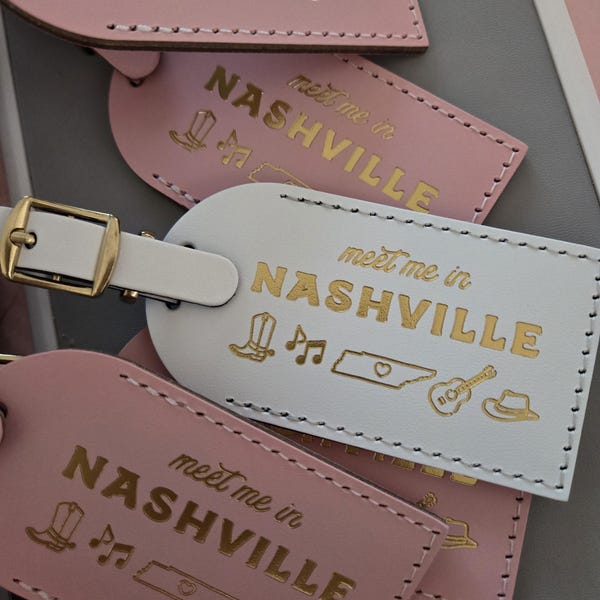 Nash Bash Luggage Tags Bridesmaid Gift for Proposal Box or Bridal ...
