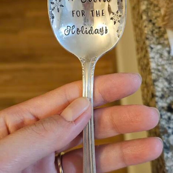 May You Always Have One More Spoon, Spoonie, Vintage Hand Stamped ...