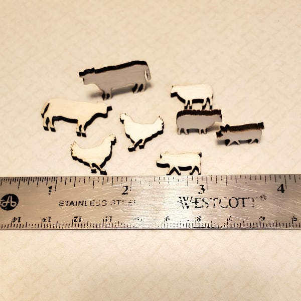 Unfinished Cow Wood Blank | Cow Wood Cutout Shape | Laser Cut Blanks ...