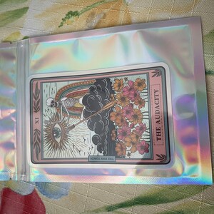 The Audacity Tarot Card Holographic Sticker, Audacity Tarot Card ...