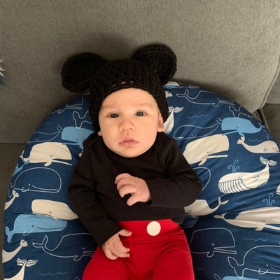 Mouse Hat, Crochet Baby Hat, Baby Mouse Hat, Mouse Costume, Halloween ...