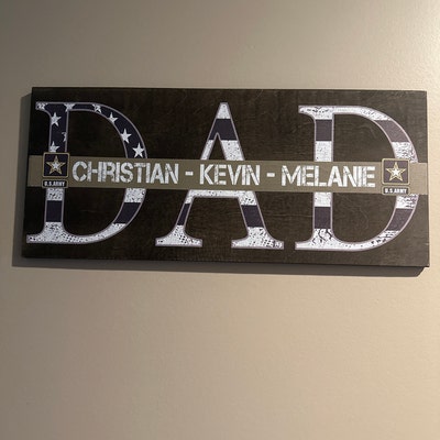 Fathers Day Gift Military Patriotic Dad Sign Sign for Dad Gift for ...