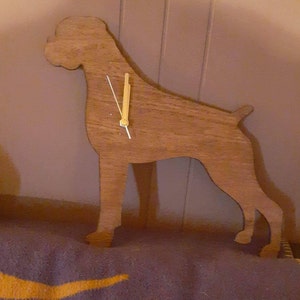 Boxer Dog Wall Clock Silhouette - Etsy