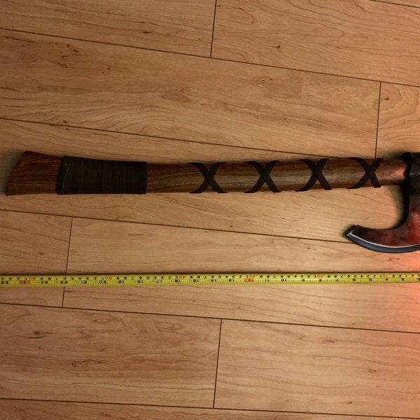 Smith Custom Forged Carbon Steel Viking Axe With Rose Wood Shaft ...