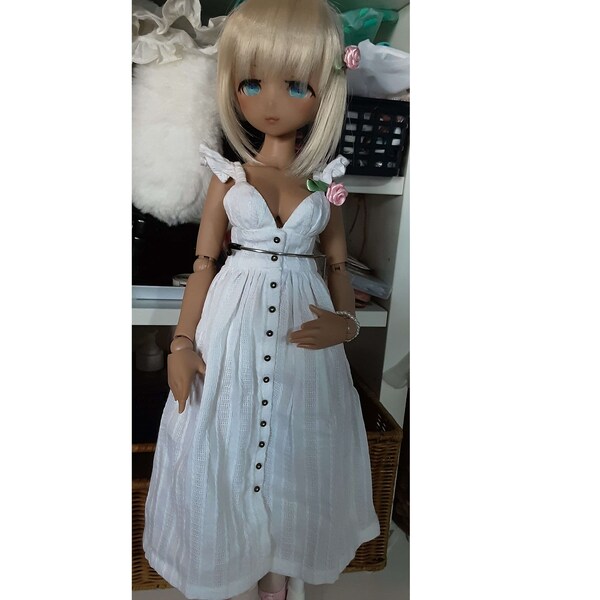 1/4 BJD Dress Minifee MSD Lavender Pleated Skirt Dress for MSD Outfit ...