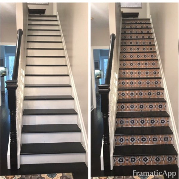 Stair Riser Stickers - Removable Stair Riser Vinyl Decals - Sierra Pack ...